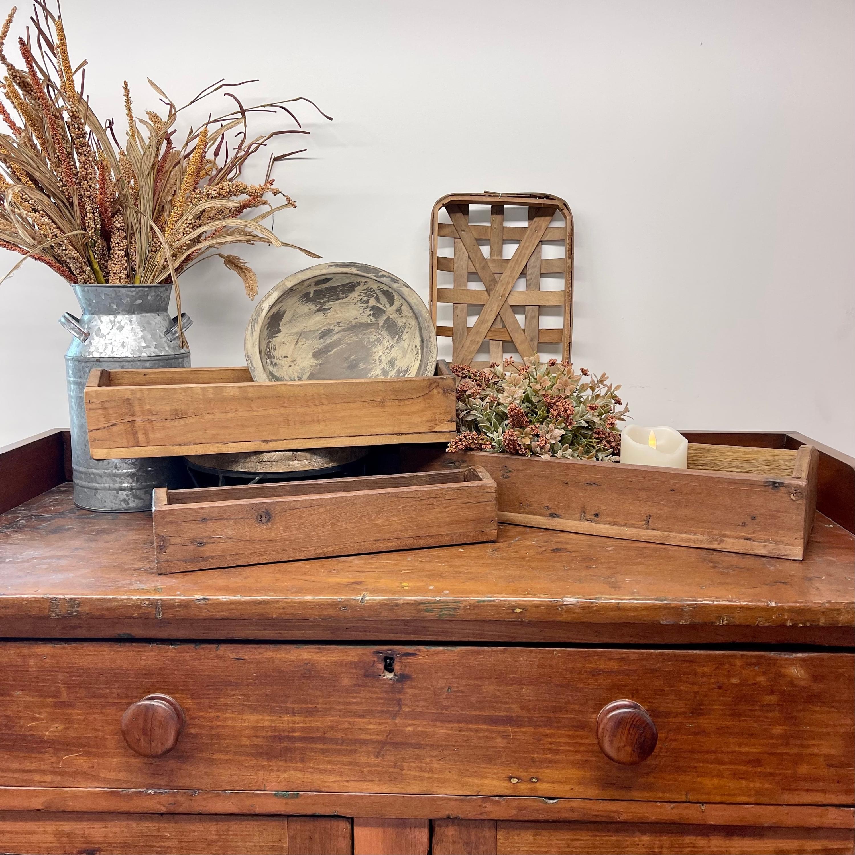 Wooden Boxes - Set of 3